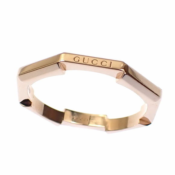 Gucci | Jewelry | Gucci 8k Pink Gold Mirror Ring Link To Love Size 4 ...